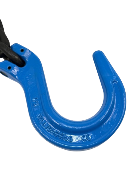 1/2" x 10' Grade 100 Peerless Chain with Grab Hook and Foundry Hook ...