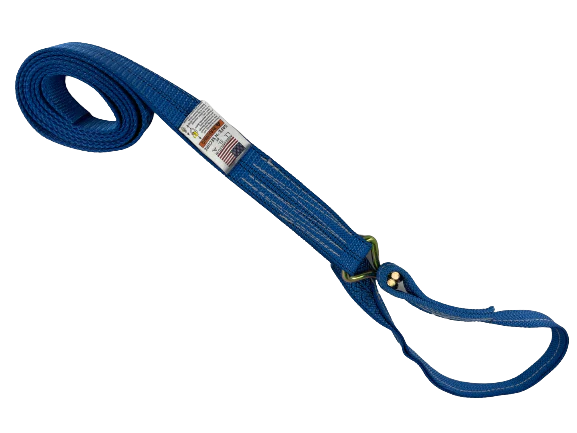 2" X 10' Sewn loop wheel strap w/ Wire hook – Everything Tie Down