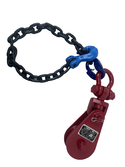 4 Ton Snatch Block with Shackle and G100 Chain – Everything Tie Down
