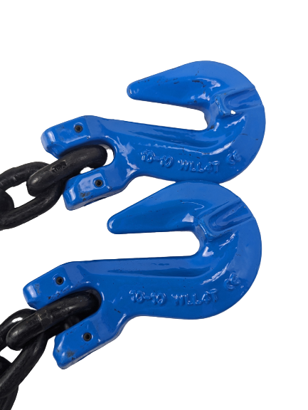 3/8" x 10' G100 Chain With Cradle Grab Hook and Cradle Grab Hook (Sing ...