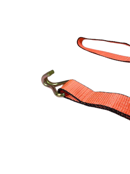 14FT Big Orange Wheel Strap with 3 Rubber Tread Grabs (Wire Hook ...