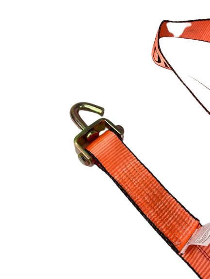 14FT Big Orange Wheel Strap with 3 Rubber Tread Grabs (Swivel J ...