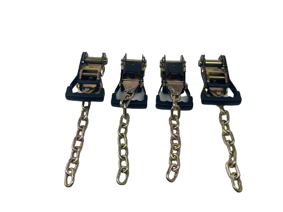 Heavy Duty Black Handle Ratchet with Chain Tail | Pack of 4 ...
